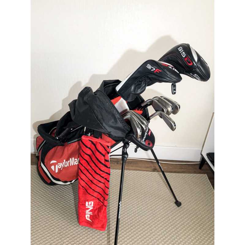 Serie clubs de golf occasion et son sac de golf